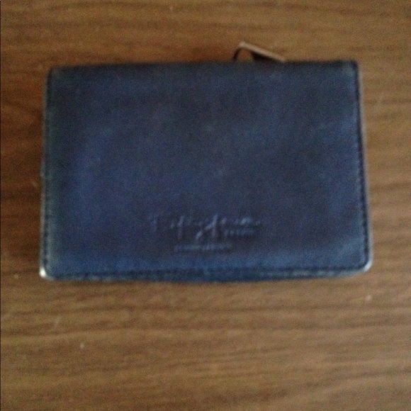 Fossil | Bags | Fossil Leather Wallet Navy Blue | Poshmark